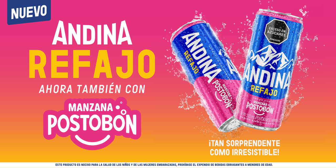 ¡Llegó el nuevo Andina Refajo con Manzana Postobón!